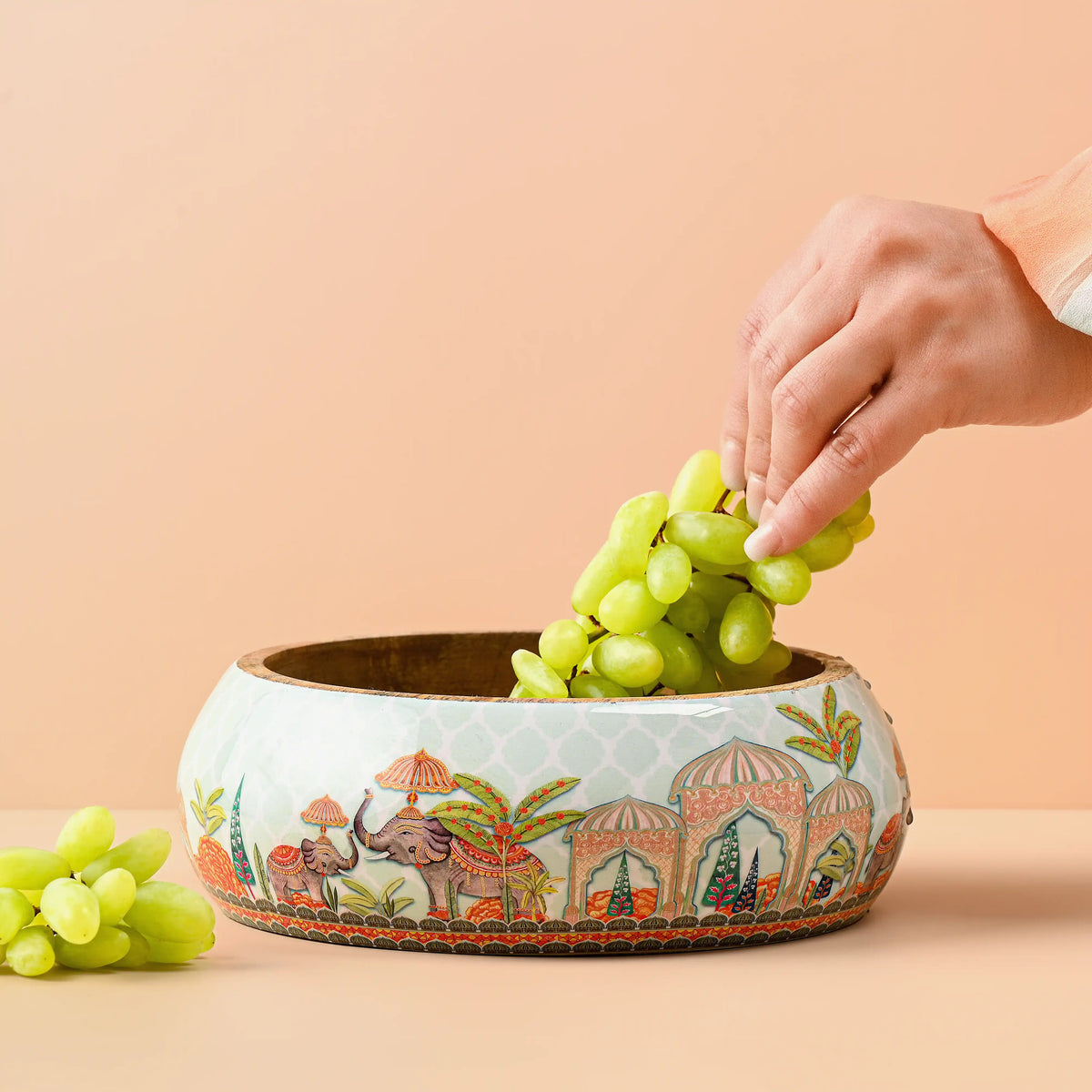 Azure Grace Bowl - Festive Elle Collection – Marigold Room